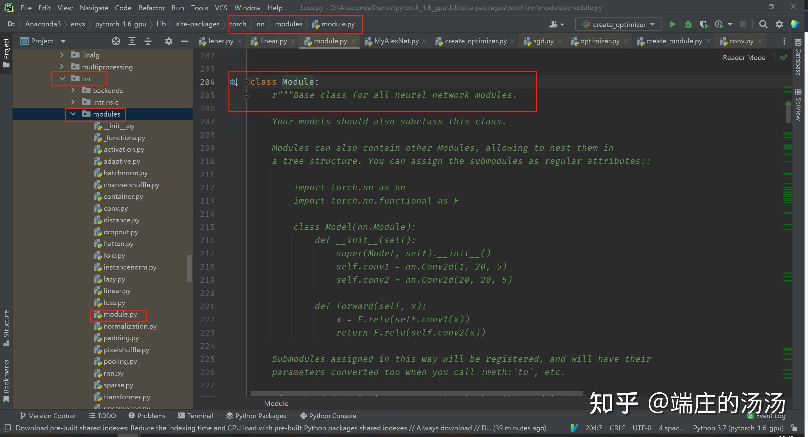 pytorch中model、conv、linear、nn.Module和nn.optim模块参数方法一站式理解+finetune应用（上） - 知乎