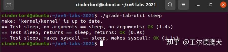 MIT Xv6 Lab 2021 - Xv6 and Utilities 实验报告 - 知乎