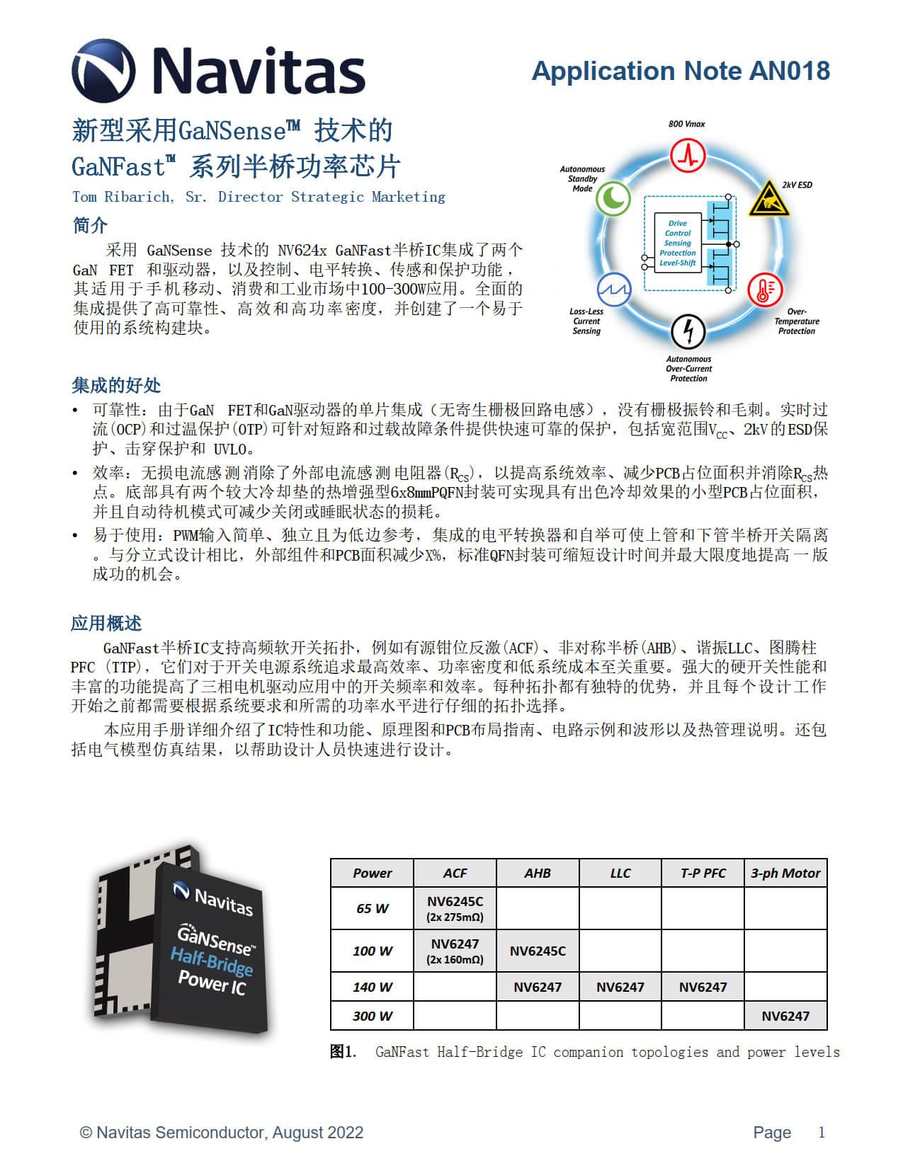 Navitas新一代半桥氮化镓解决方案NV624x为电源系统带来MHz级性能 - 知乎