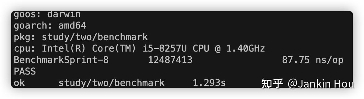 Go语言使用benchmark进行性能测试 - 知乎