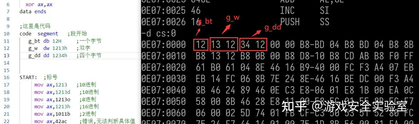 8086汇编(16位汇编)学习笔记05.asm基础语法和串操作 - 知乎