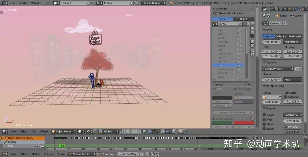 3D动画软件Blender推出2.5D动画新功能，效果炸裂！ - 知乎