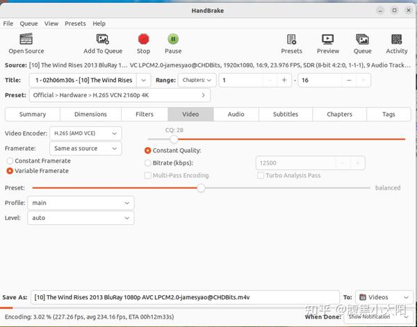 HandBrake在linux下启用AMD硬件视频编码器VCE/VCN方法 - 知乎