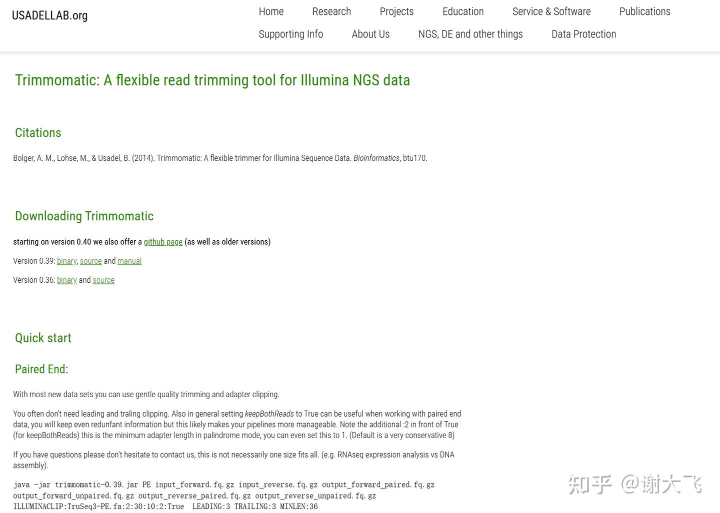 Trimmomatic软件使用及数据质控 - 知乎