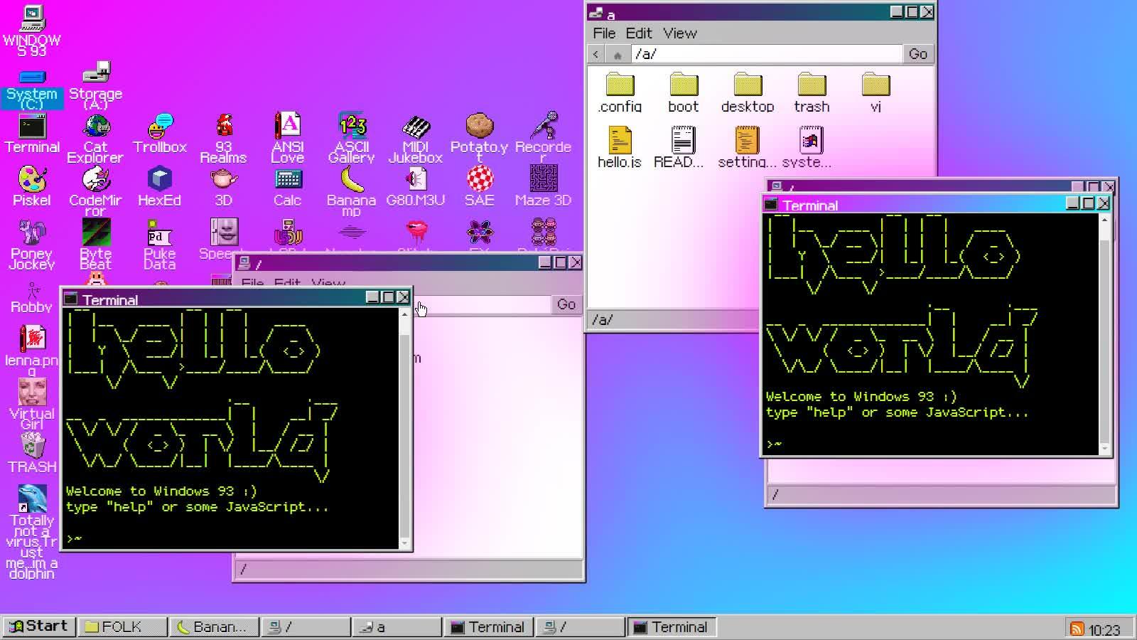 黑客开发，网页专属，你见过特效Windows 93操作系统吗？（一） - 知乎
