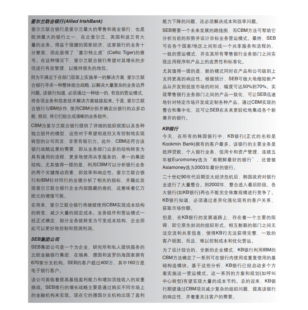 IBM CBM组件化业务模型 - 知乎