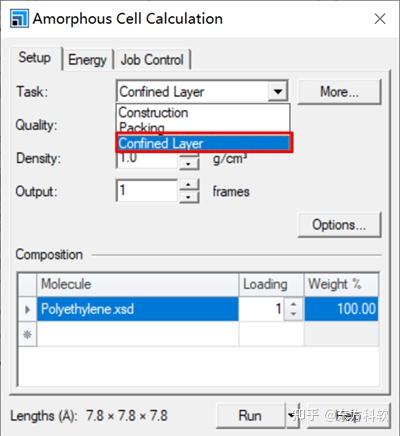 Materials Studio软件的Amorphous Cell模块中Confined Layer功能作用是什么？ - 知乎
