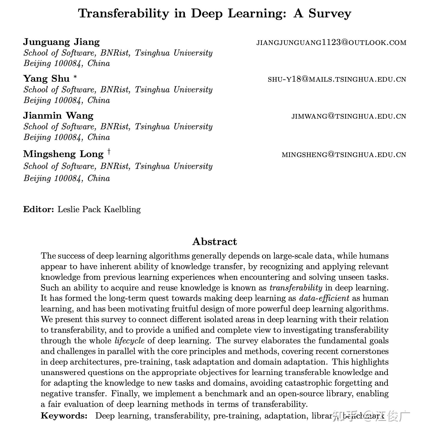 深度学习中的迁移性：文献综述（Transferability in Deep Learning: A Survey） - 知乎
