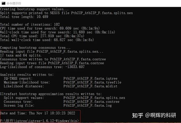 基因家族的系统进化树-基于Windows系统上的iqtree - 知乎