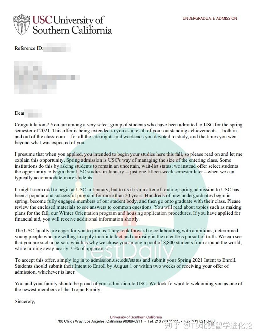 大一邮箱里躺着的拒信，在大二变成了offer ｜USC转学手册