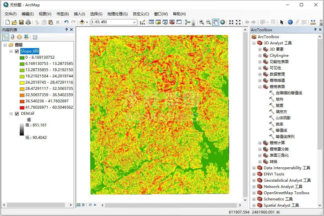 如何使用ArcGIS进行坡度分析（附实验数据） - 知乎