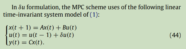 Linear offset-free model predictive control - 知乎