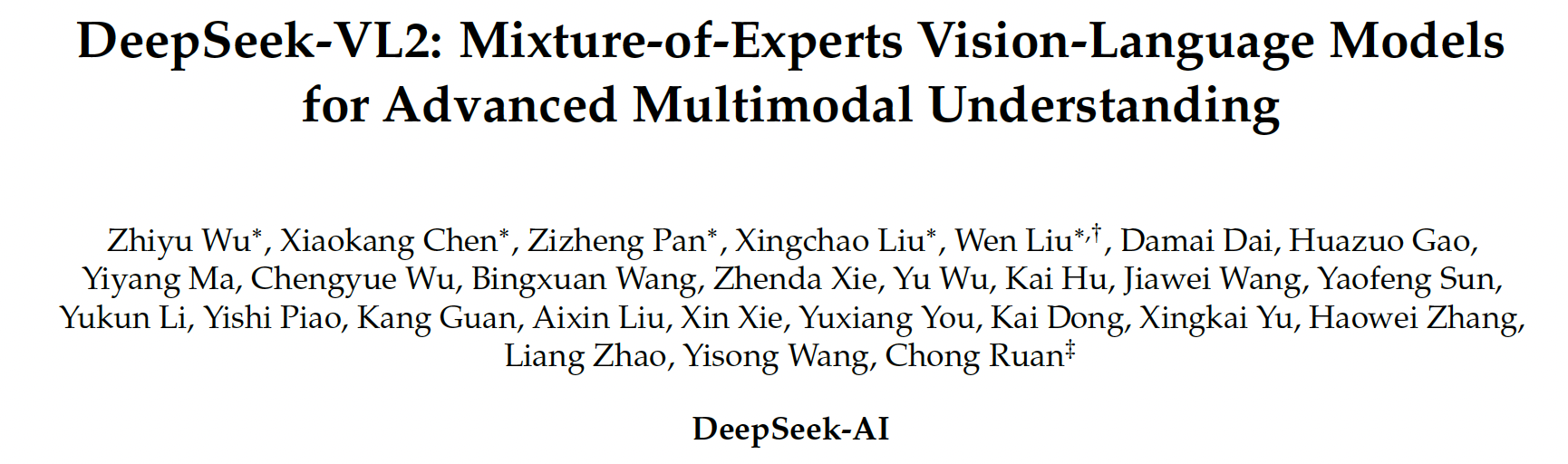 论文翻译：DeepSeek-VL2 高级多模态理解MOE VLM - 知乎