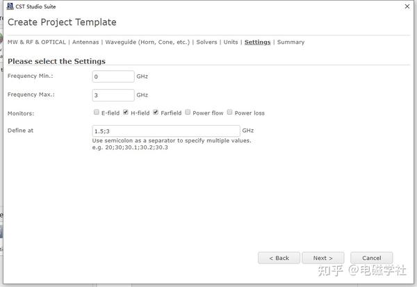 CST仿真指导 | 使用模板Template进行仿真初始设置 - 知乎