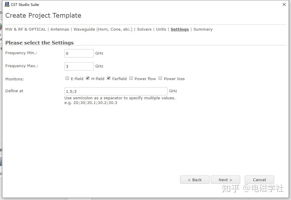 CST仿真指导 | 使用模板Template进行仿真初始设置 - 知乎
