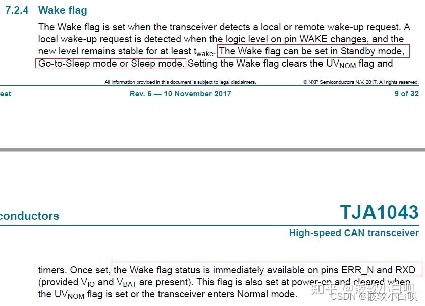 Autosar CAN开发12(基于CAN收发器的休眠唤醒、CAN收发器模式讲解。详细讲解TJA1059（TJA1049）、TJA1043 ...