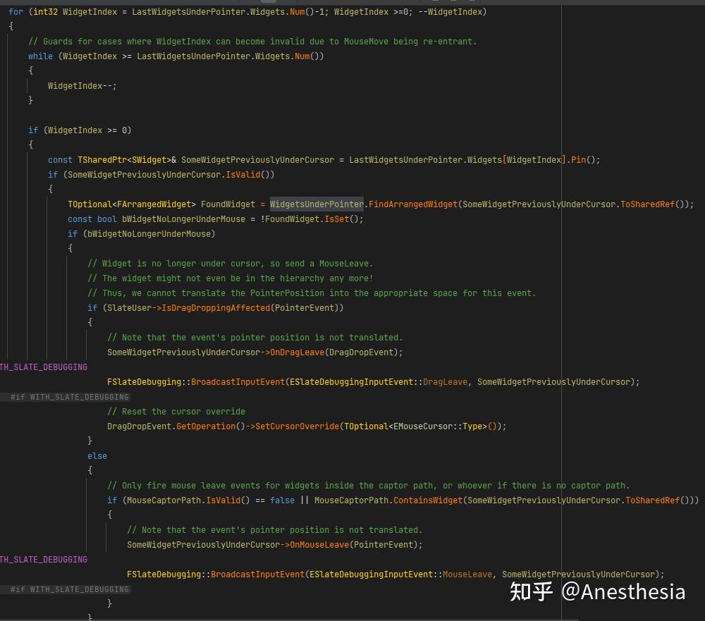 UE4-Slate源码学习（二）slate事件触发 - 知乎