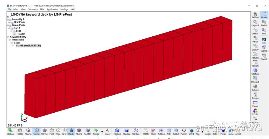 如何采用HyperMesh为LS-DYNA定义梁单元 - 知乎