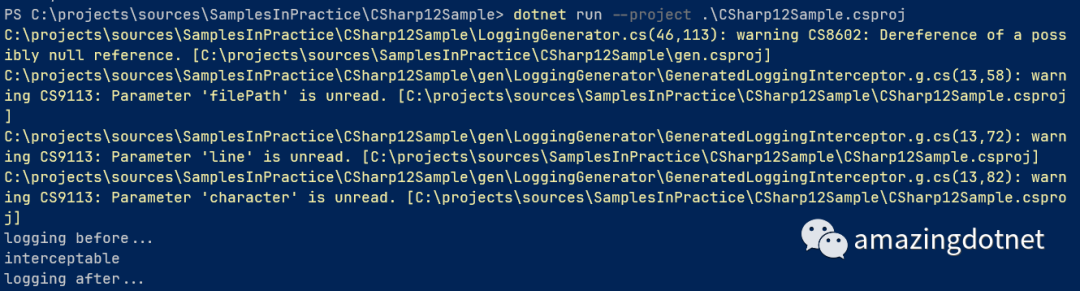 C# 12 中的 Interceptor 特性 - 知乎