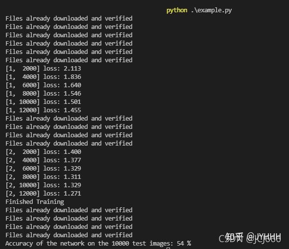 Pytorch学习笔记6——训练分类器 知乎