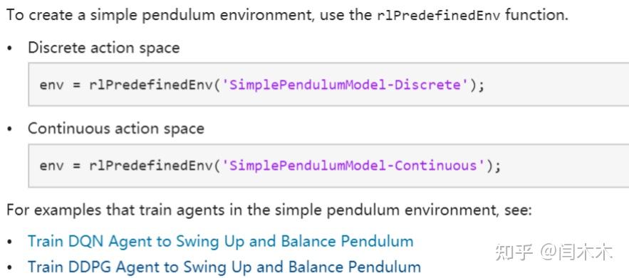Python Matlab/Simulink Pendulum 强化学习联合仿真 - 知乎