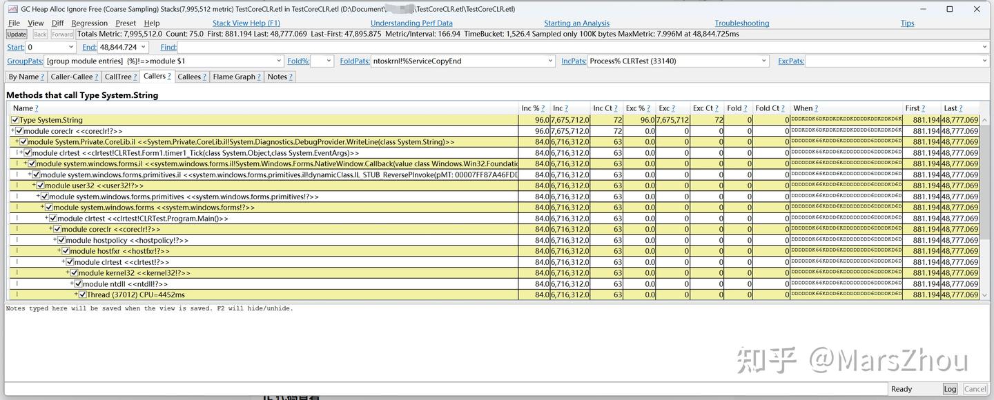 使用 PerfView 采集和分析 .NET GC 内存分配堆栈信息的简单操作指引 - 知乎