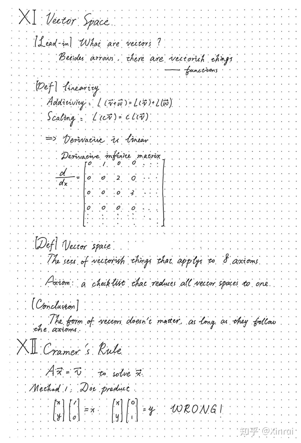 Essence of Linear Algebra--by 3Blue1Brown笔记总结 - 知乎