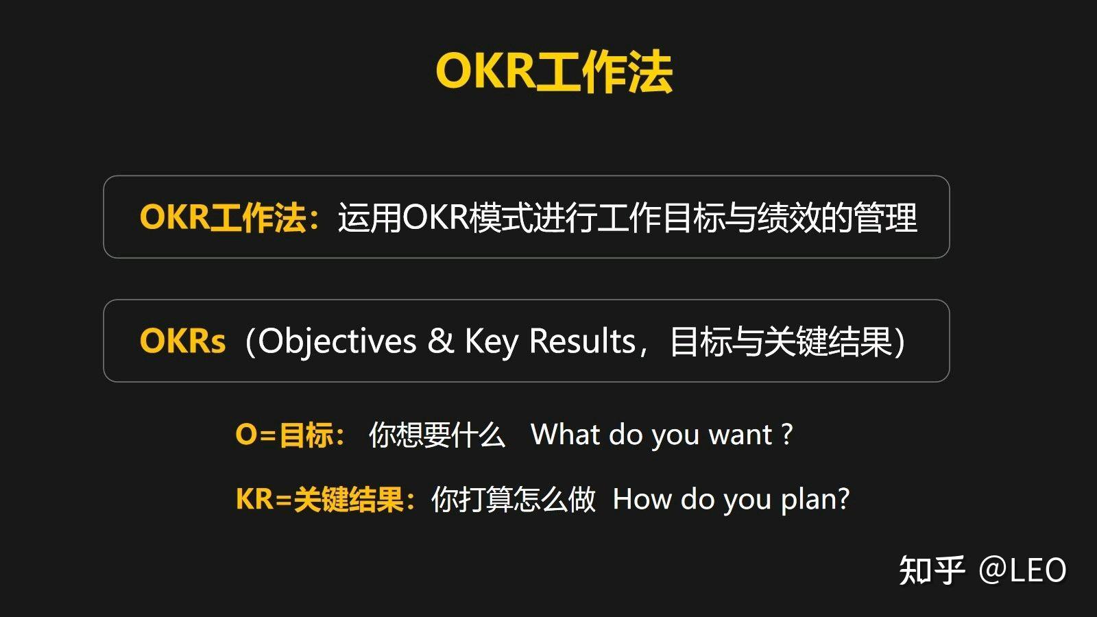 OKR工作法 - 知乎