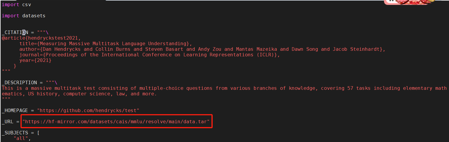 为什么设置了huggingface镜像的环境变量，仍然无法从镜像下载数据集mmlu与cmmlu - 知乎