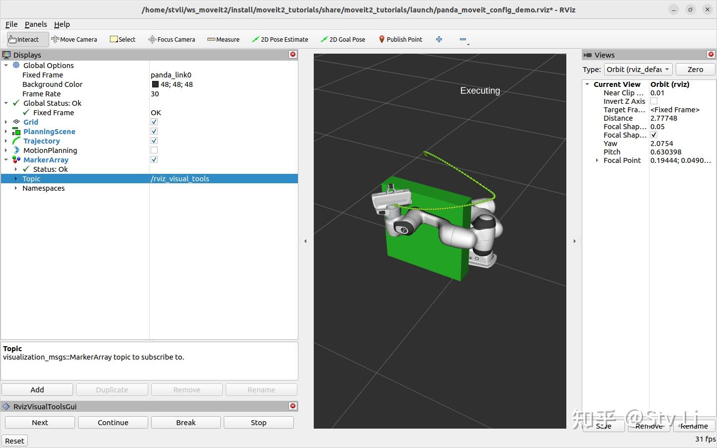 【学习笔记】ROS2纯小白 - MoveIt!（humble）安装、初识与C++实现运动规划 - 知乎