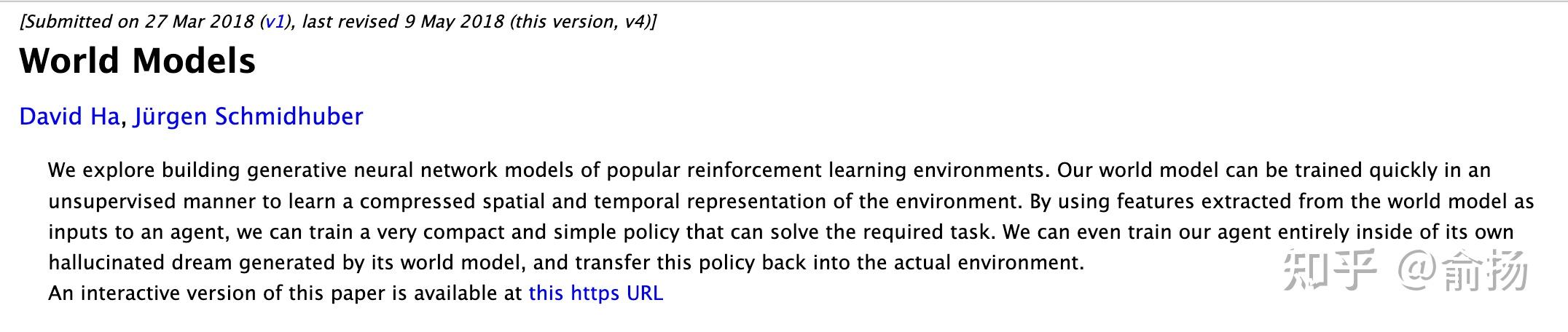 一文读懂：世界模型(World Model) - 知乎