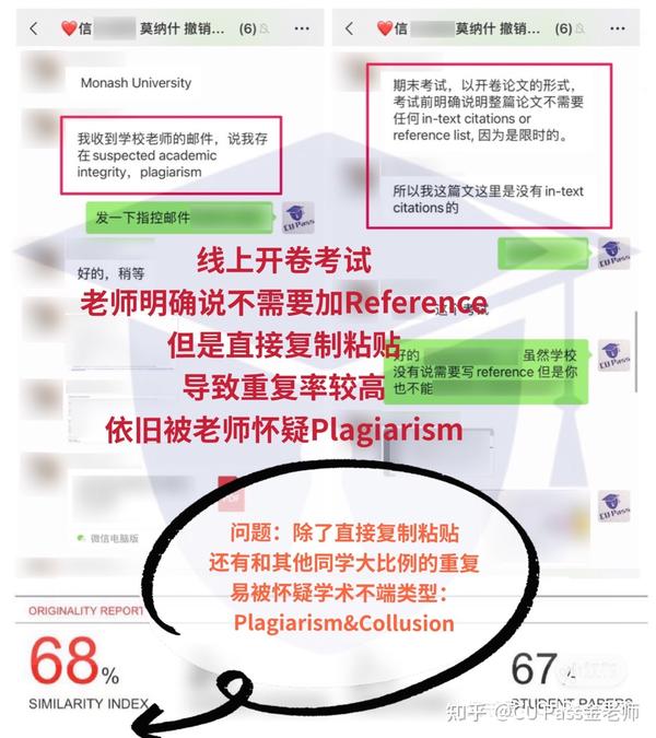 CU Pass成功之：莫纳什大学 开卷考试重复率过高被指控学术不端经过解释信Reponse Form递交 直接出分 - 知乎