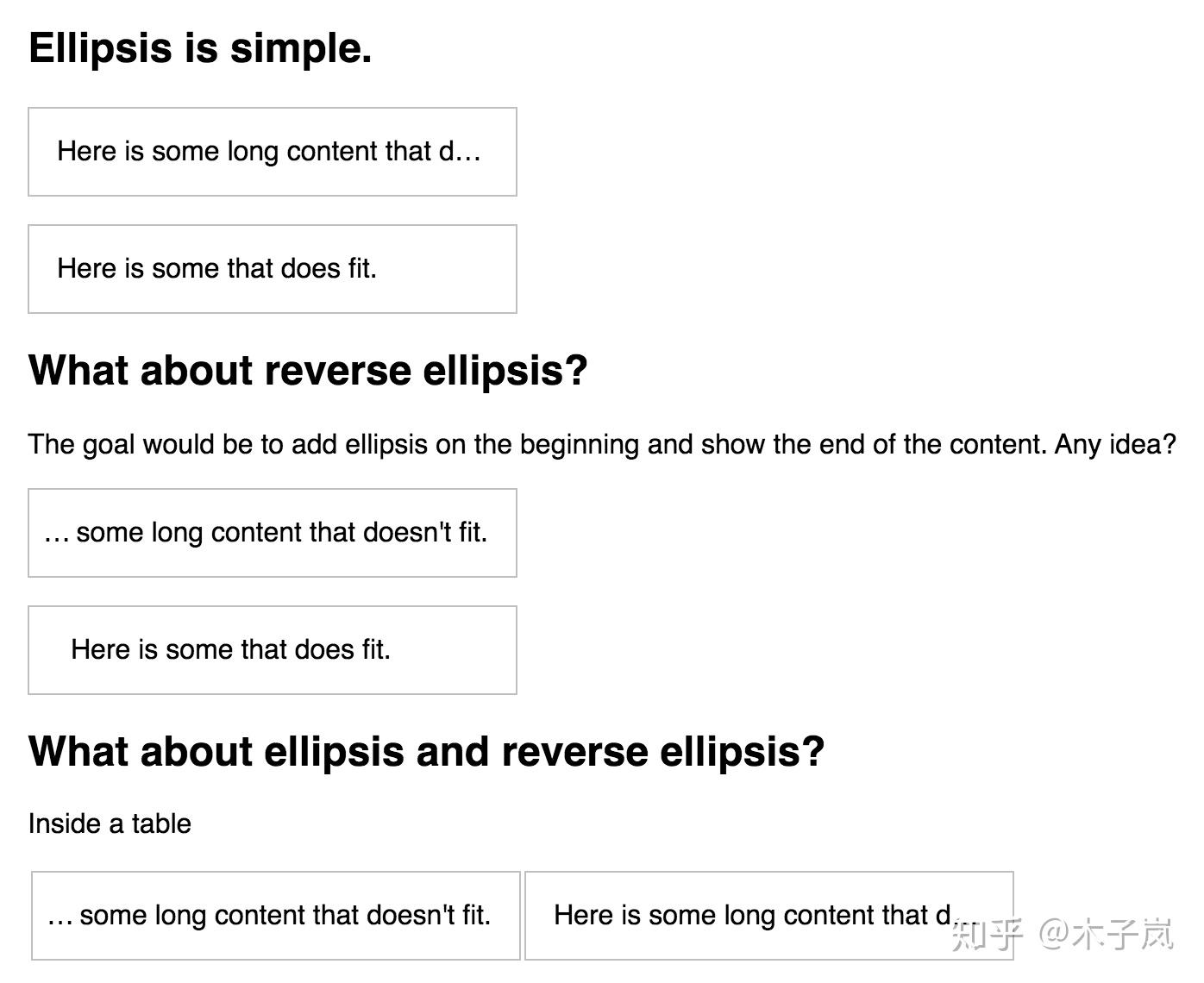 [CSS]text-overflow: ellipsis;什么时候可能不生效？ - 知乎