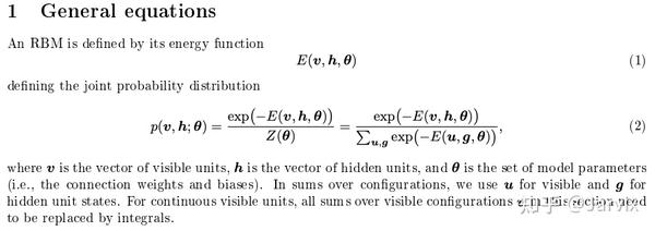 受限玻尔兹曼机(RBM)公式推导 - 知乎
