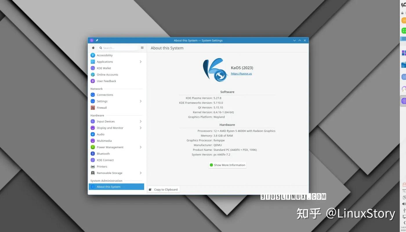 KaOS Linux 2023.09 新增 KDE Gear 23.08，将焦点转向 KDE Plasma 6 ISO - 知乎