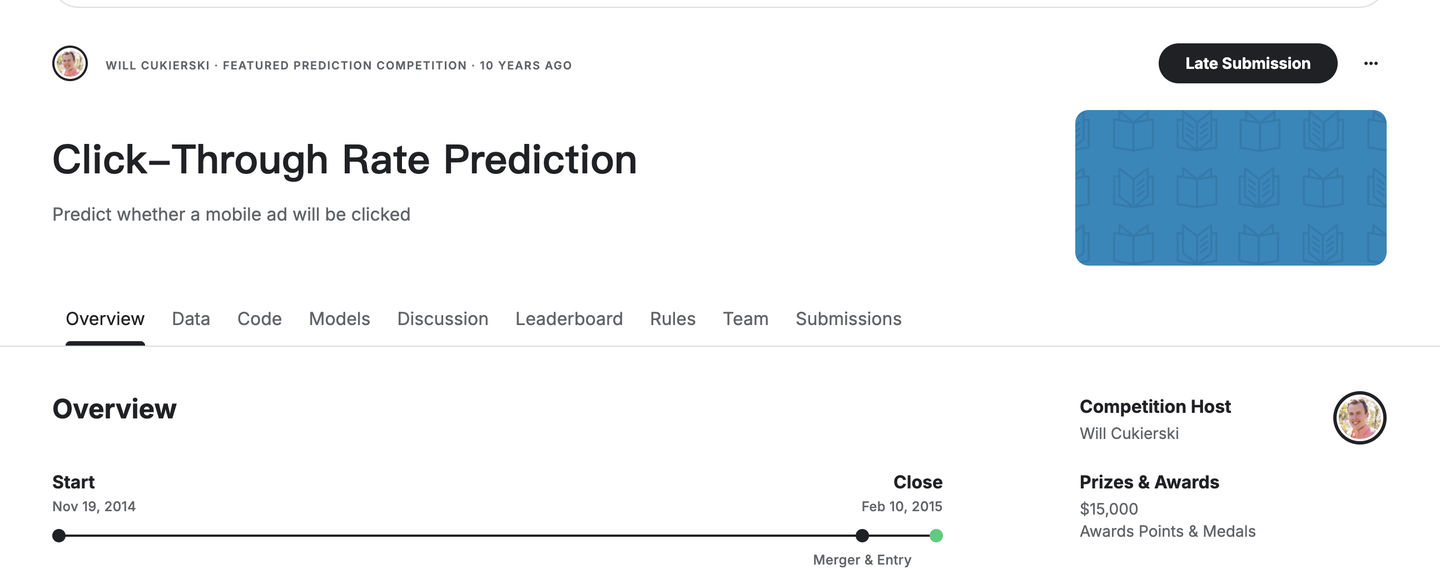 150 行代码带你快速入门 Kaggle CTR 比赛 - 知乎