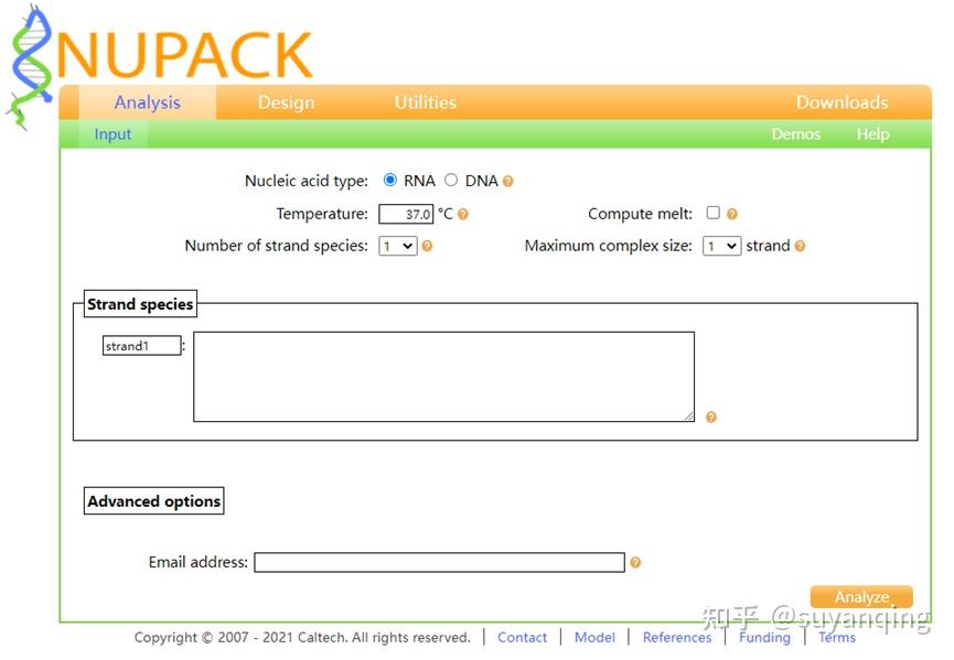 NUPACK网页版使用指南 - 知乎