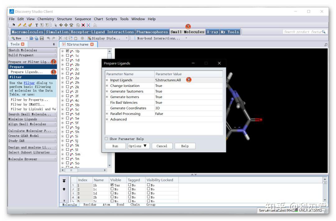 分子模拟软件Discovery Studio教程（一）：小分子配体及蛋白准备 - 知乎