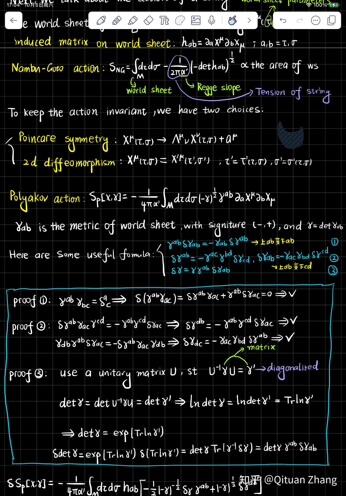 1.2 Nambu-Goto作用量、Polyakov作用量以及弦的边界条件 - 知乎