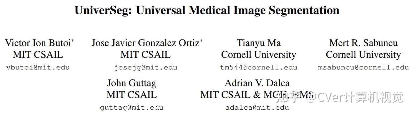 UniverSeg：通用医学图像分割 - 知乎