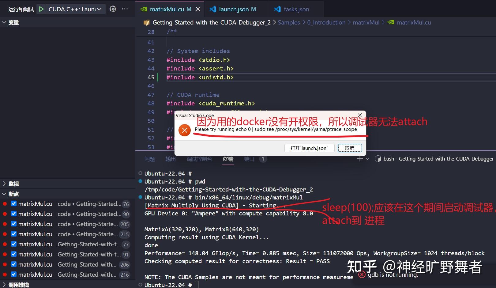 CUDA 调试器入门（NVIDIA Nsight Visual Studio Code Edition） - 知乎