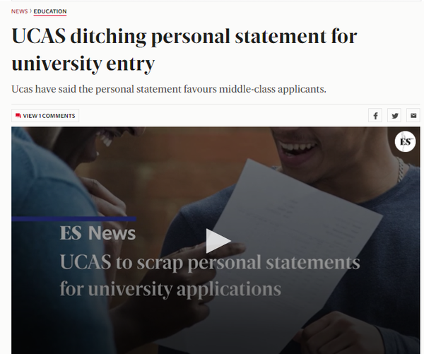 重磅！UCAS取消PS个人陈述！对艺术生的影响有多大？ - 知乎