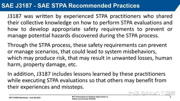 SAE J3187 简介 - STPA RECOMMENDED PRACTICES - 知乎