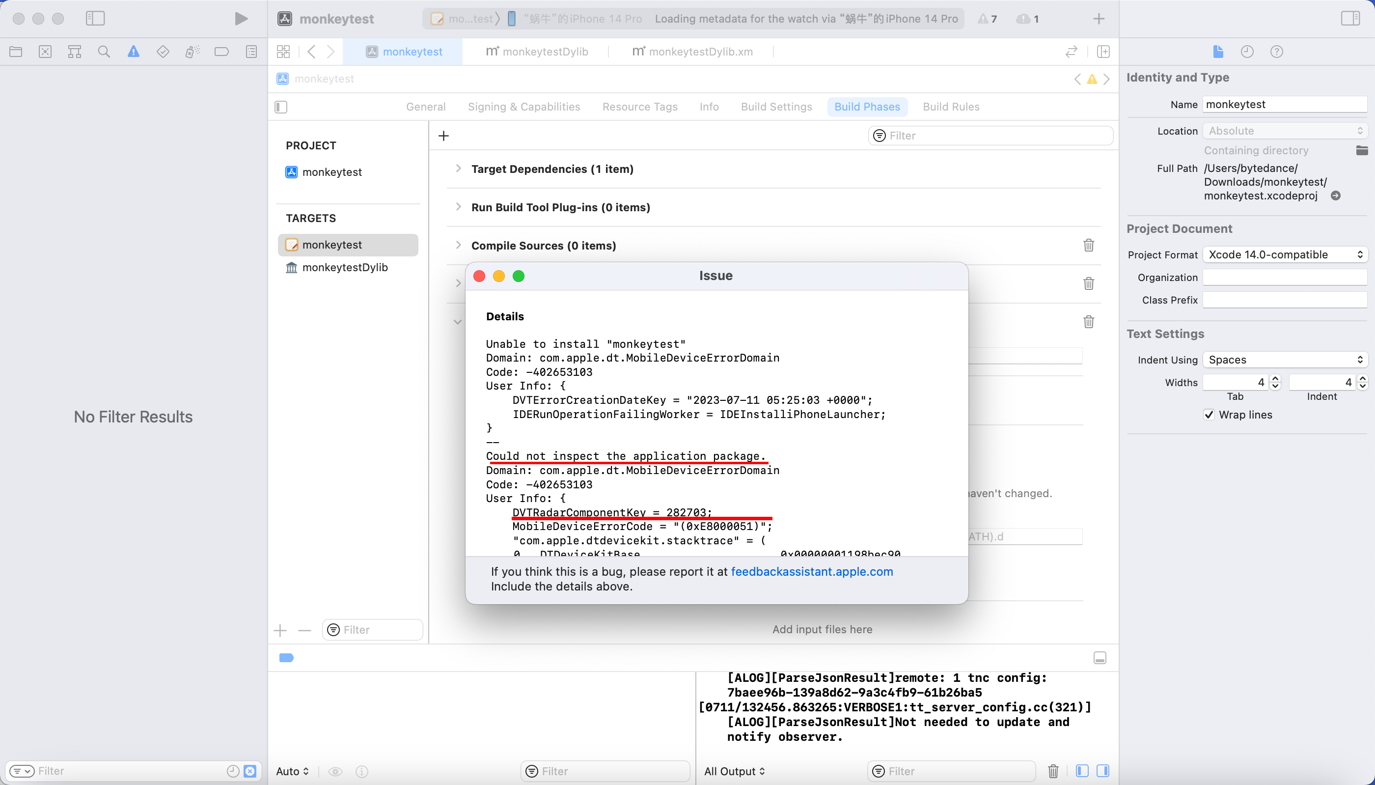 MonkeyDev + Xcode 14.x 使用过程中各种错误解决 - 知乎