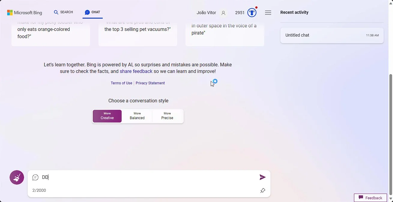 New Bing 对话历史功能已经开始推送 - 知乎