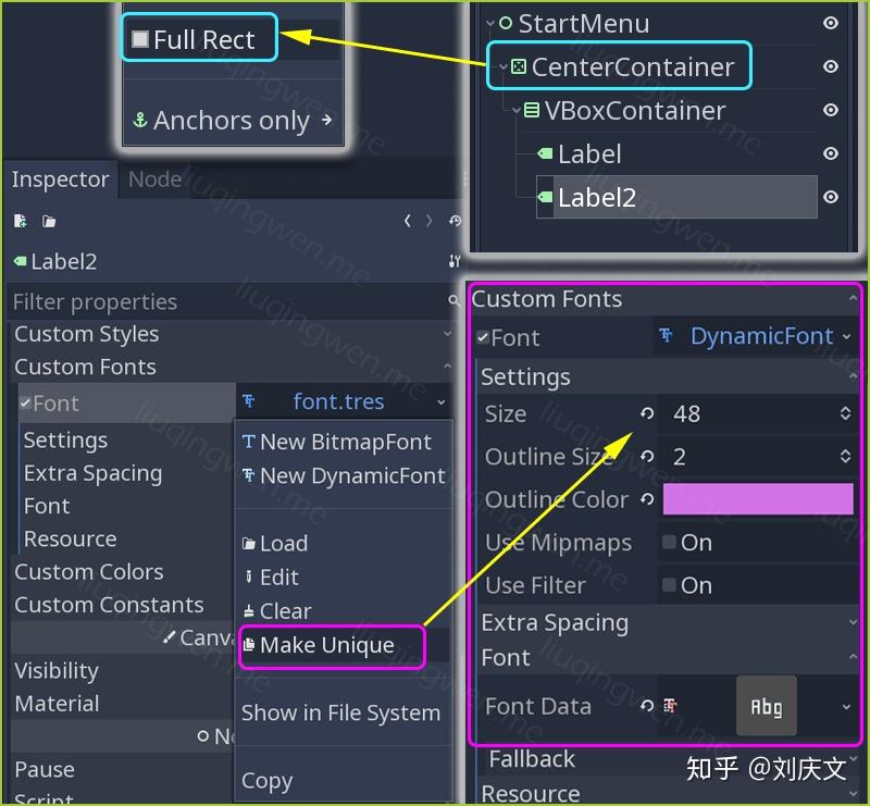 Godot3游戏引擎入门之九：创建UI界面并添加背景音乐 - 知乎