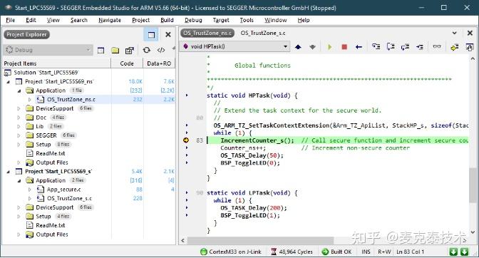 在ARMv8-M上使用embOS - 知乎