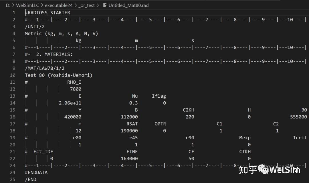 使用MatEditor生成OpenRadioss材料数据文件 - 知乎