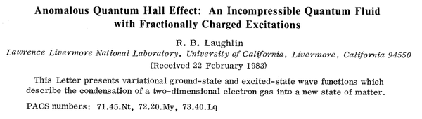 分数量子霍尔效应（Fractional quantum Hall effect，FQHE） - 知乎
