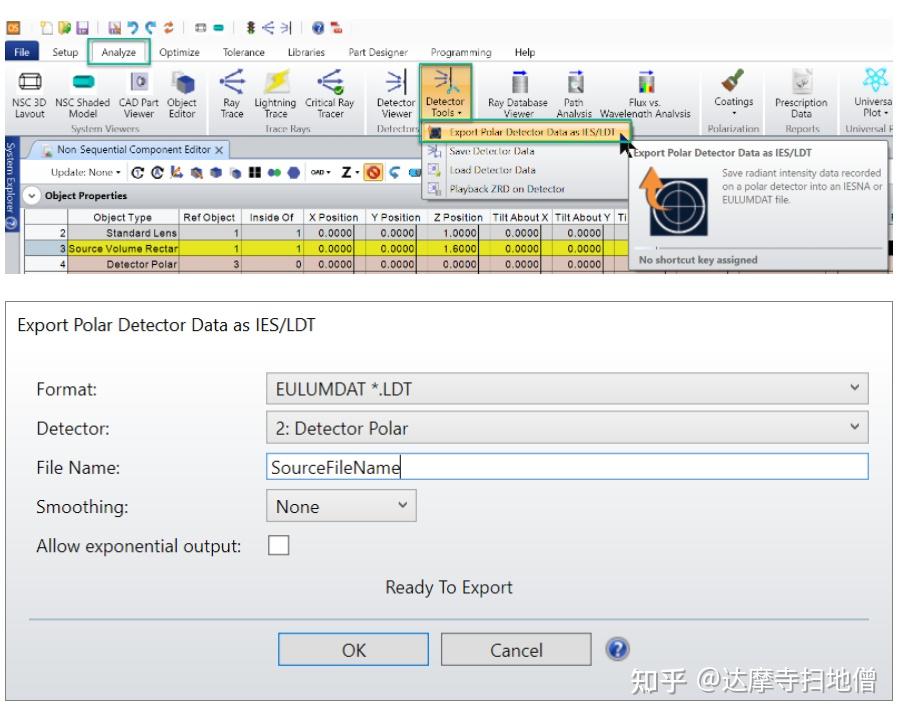 ZEMAX | 如何使用极探测器和 IESNA / EULUMDAT 光源数据 - 知乎